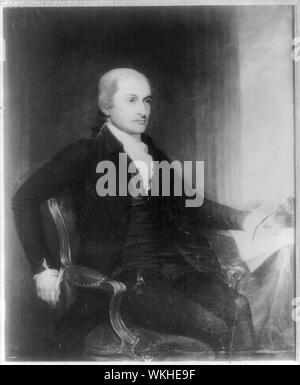 John Jay, 1745-1829, three-quarter length portrait, seated, facing ...