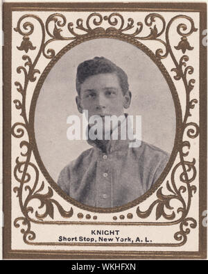 John Knight, New York Highlanders, baseball card portrait Stock Photo ...