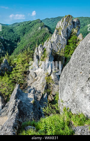 Seasonal natural scene, Sulov rocks, Slovak republic. Travel ...