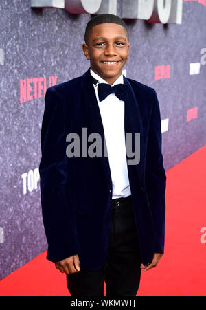 Keiyon Cook attending the UK premiere of Top Boy at the Hackney ...