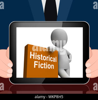 History Book And Character Displaying Books About The Past Stock Photo ...
