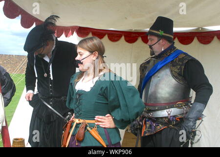 A re-enactment at Tilbury Fort of Queen Elizabeth I's speech to the ...