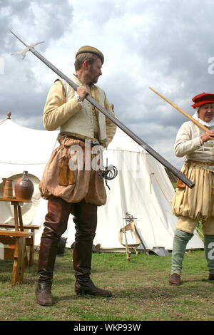 A re-enactment at Tilbury Fort of Queen Elizabeth I's speech to the ...