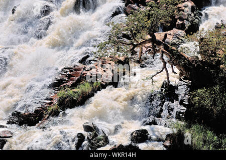 Close-up of the Ruacana waterfalls in Namibia Stock Photo - Alamy