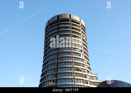 Bank for International Settlements BIS in Basel, the tower building of ...