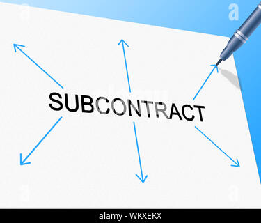 Subcontracting Subcontract Showing Independent Contractor And Outsource ...
