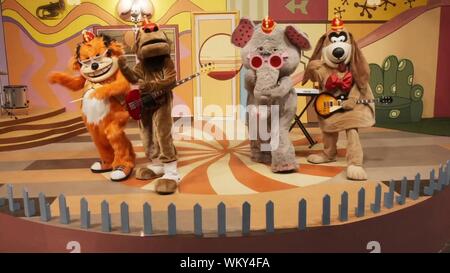 THE BANANA SPLITS MOVIE, from left: Snorky, Drooper, Bingo, Fleegle ...