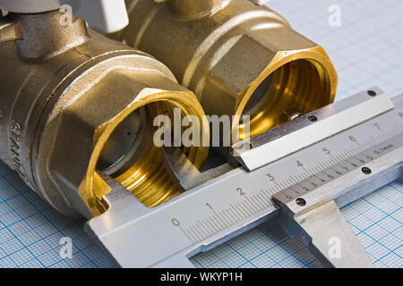 details of the pipeline on the graph paper Stock Photo - Alamy