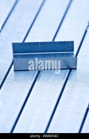 extreme closeup of group of staples Stock Photo - Alamy