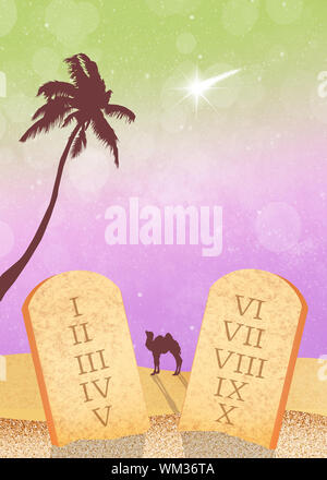 tables of the Ten Commandments Stock Photo - Alamy