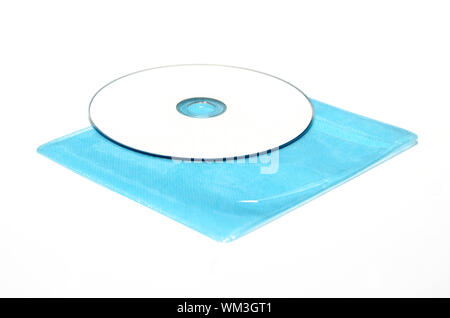 blue plastic dvd case on a white background Stock Photo - Alamy