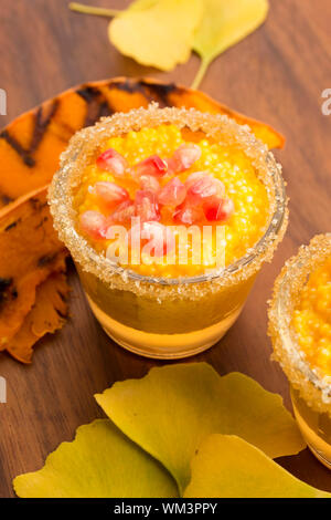 pumpkin pudding with tapioca pearls Stock Photo - Alamy