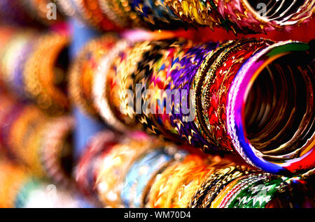 Bangles on a market stall Stock Photo - Alamy