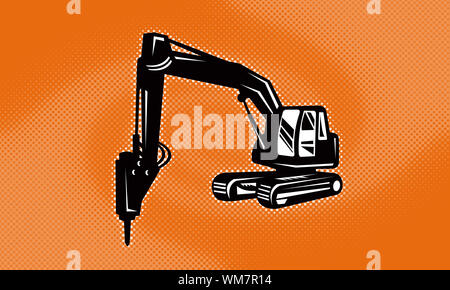 construction digger mechanical excavator Stock Photo - Alamy