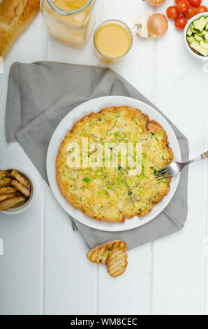 Casserole with cheese, zucchini and orange juice Stock Photo - Alamy