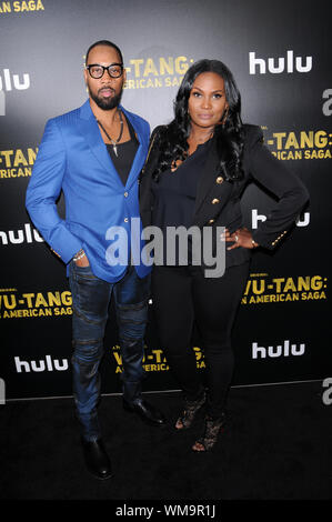 (L-R) RZA (Robert Fitzgerald Diggs) and Talani Rabb-Diggs attend the Wu ...