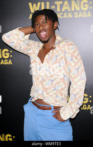 TJ Atoms (Tyree Hakeem-Jamar Adams) attends the Wu-Tang: An American ...