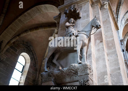 Bamberg horseman, sculpture at Bamberg Cathedral, Bamberg, Upper Stock ...