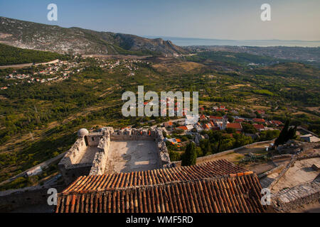 View from Klis Fortress near city of Split, Croatia Stock Photo - Alamy