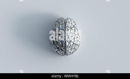 Left and right side of the human brain, illustration Stock Photo - Alamy