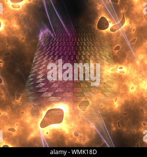 Abstract glowing background with fire plasmatic texture Stock Photo - Alamy