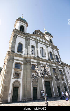 Jesuit Church, Jesuitenkirche in Lucerne, Luzern Switzerland Stock ...