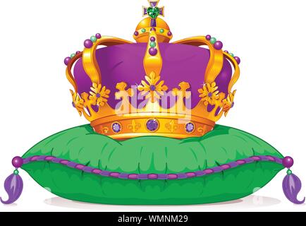 Mardi Gras Crown King Cartoon Colored Clipart Stock Vector Image & Art ...