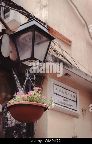 scenery and tourist attractions in Taipa Village in Macau, China Stock ...