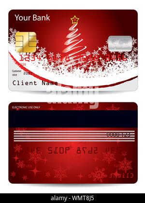 Gift Credit Card isolated on white background Stock Vector Image & Art ...