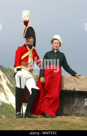 A spectacular re-enactment of the Battle of Waterloo near Folkestone ...