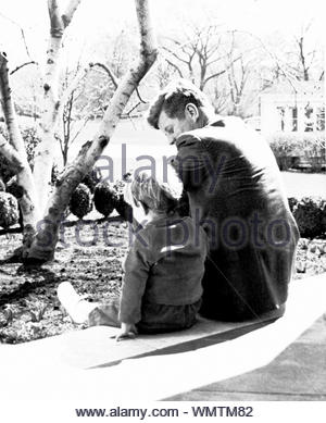 JOHN F. KENNEDY, JR. with father JOHN F. KENNEDY, 1963. Courtesy: CSU ...