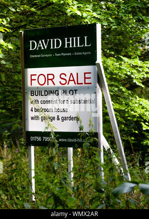 sale of building plot of land for house construction. cadastral map on ...