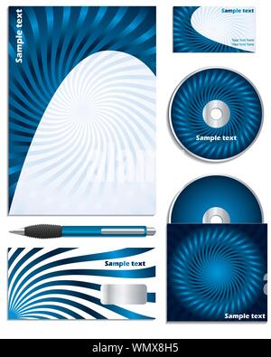 A blue and grey calling card Stock Vector Image & Art - Alamy