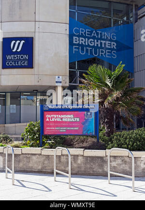 The Knightstone Campus of Weston College in Weston-super-Mare, UK Stock ...