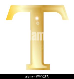 Tau greek letter, Tau symbol vector illustration Stock Vector Image ...