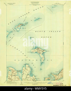New York NY Gardiners Island East 129466 1956 24000 Inverted ...