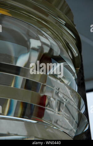 Large fresnel lens of lighthouse beacon Stock Photo - Alamy