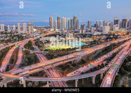 Highway bridges in Miami, USA Stock Photo - Alamy