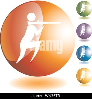 Hunter Stick Figure Set Stock Vector Image & Art - Alamy