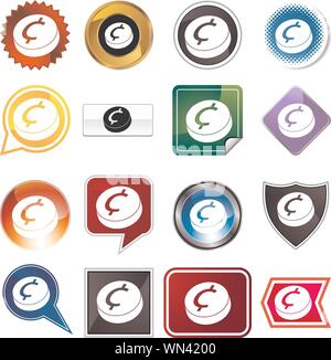 Money red, blue, green and pink vector icon set. Web icons. Flat design ...