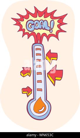 Fundraising goal meter Stock Vector Image & Art - Alamy