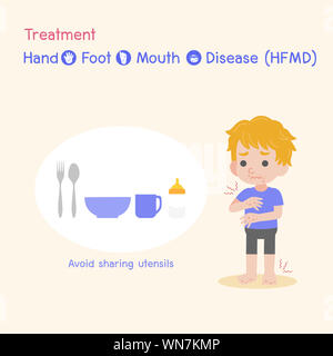Treatment, Children infected and health, Baby and child have a Hand ...
