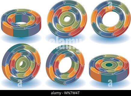 3D Process Diagrams Stock Vector Image & Art - Alamy