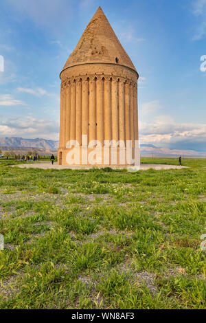 Tower tomb, 1281, Radkan, Khorasan Razavi Province, Iran Stock Photo ...