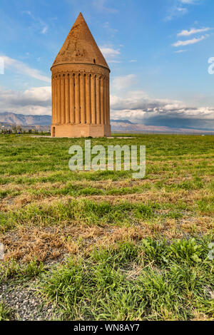 Tower tomb, 1281, Radkan, Khorasan Razavi Province, Iran Stock Photo ...