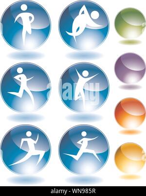 Man Running Sprinting Stick Figure Run Sprint Jog Jogging Black and ...