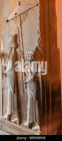 Priest Procession, relief, Persepolis, ceremonial capital of Achaemenid ...