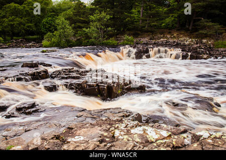 Low Force waterfalls in Teesdale,England,UK Stock Photo - Alamy