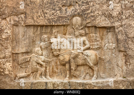 The triumph of Emperor Shapur I over the Roman Emperors Valerian and ...