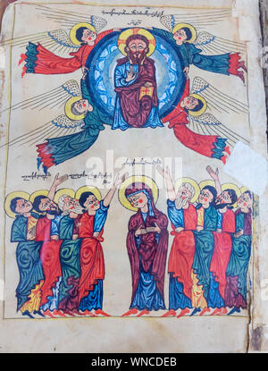 Gospel, 13th century, Old Armenian manuscrupt, museum of Armenian Holy ...